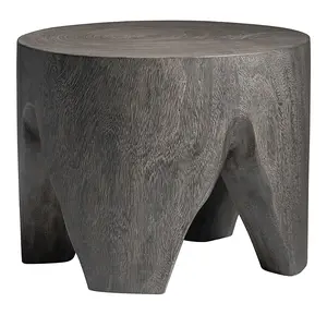 BERNHARDT Kateri Accent Table - Carbonized Suar Wood In Smoked Truffle F