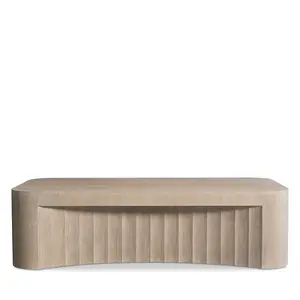BERNHARDT Loggia Rectangle Cocktail Table - Weathered Oak/woven Resin