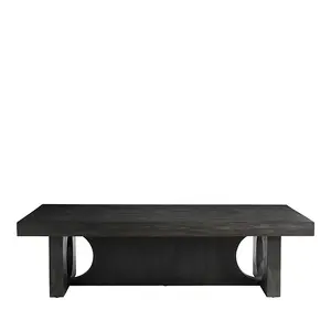 BERNHARDT Micah Cocktail Table - Wirebrushed Oak In Black Truffle Finish