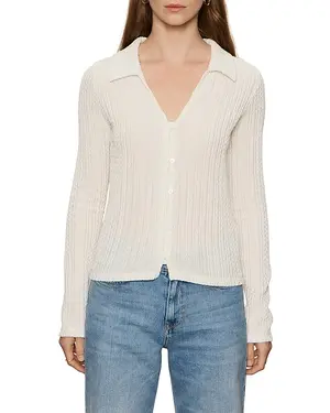 Sanctuary Textured Button-down Top