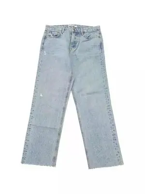GRLFRND Helena Frayed-hem Jeans