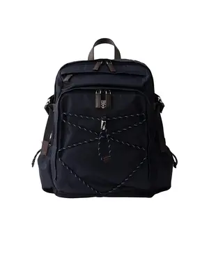 Prada Speedrock Re-nylon And Leather Backpack - Blue