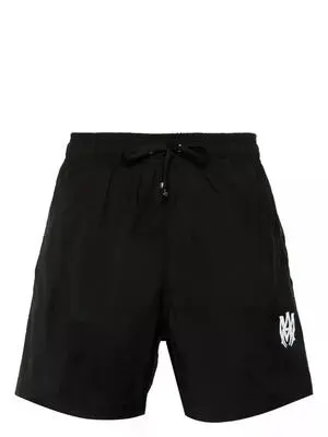 Amiri Core-logo Print Swim Shorts - Black