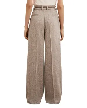 REISS Isla Wide Leg Trousers