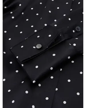REISS Polka Dot Silk Shirt