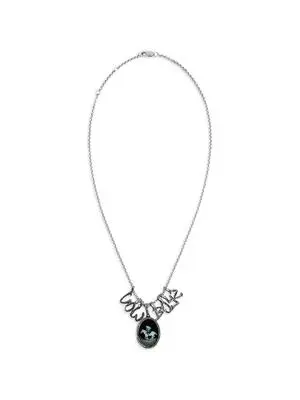 TWOJEYS Lettering Pendant Necklace - Silver