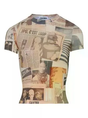 Jean Paul Gaultier Round Neck T-shirts For Women