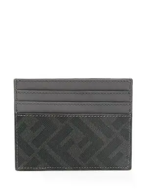Fendi Ff-print Card Holder