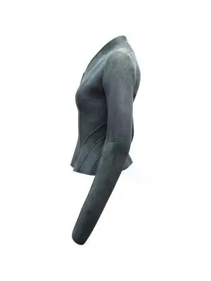 Rick Owens Campala Panelled Suede Jacket