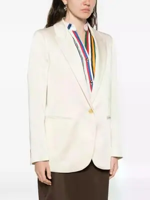 FORTE_FORTE Single-breasted Blazer - Neutrals