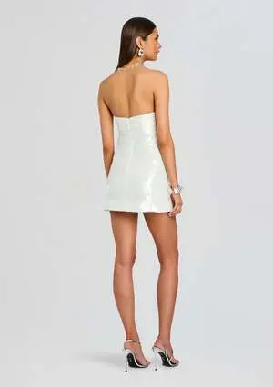 Retrofete Sequin Mini Dress - Cream