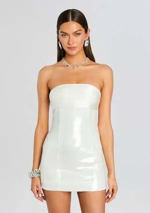 Retrofete Sequin Mini Dress - Cream