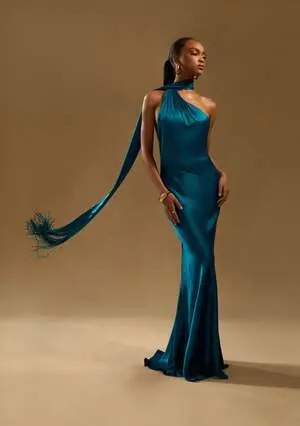 Retrofete Kelsa Maxi Dress - Teal