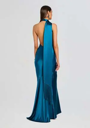 Retrofete Kelsa Maxi Dress - Teal