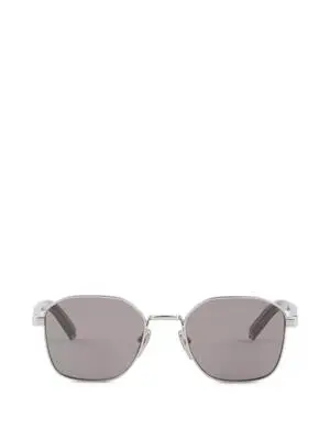 Prada Hexagonal-frame Sunglasses - Silver