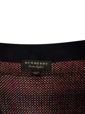 Burberry Checked V-neck Cardigan