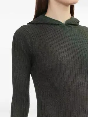 A BATHING APE Hooded Ribbed Knitwear