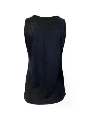 Sandro Linen Printed Tank Top
