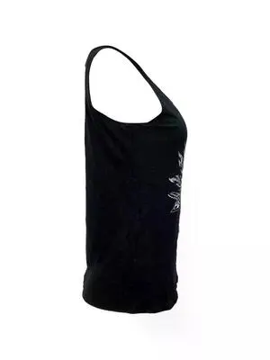 Sandro Linen Printed Tank Top
