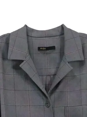 Maje Checked Belted Jumpsuit