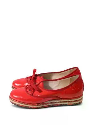 Bottega Veneta Patent Leather Espadrille Flats