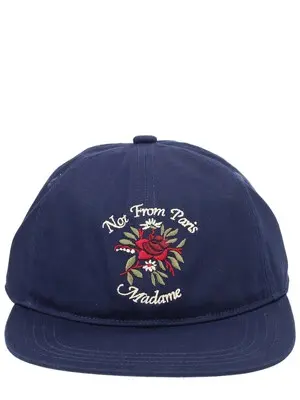Drole De Monsieur Embroidered Baseball Cap - Blue