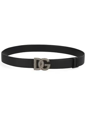 Dolce & Gabbana Leather Belt - Black
