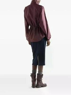Prada Triangle-logo Jacket With Stand-up Collar
