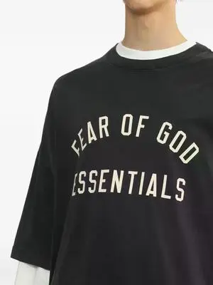 Fear Of God Logo T-shirt - Black