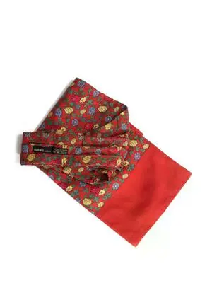 Hermès 1990s Floral-print Scarf