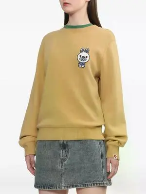 A BATHING APE Apee™ * Appliqué Crewneck Sweatshirt - Neutrals