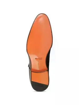 Santoni Double-buckle Monk Shoes - Brown