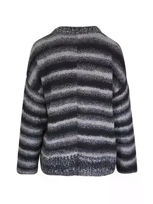 THE ELDER STATESMAN Striped Crew-neck Sweater