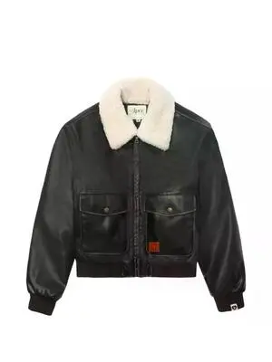 A BATHING APE Shearling-collar Jacket