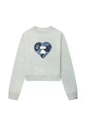 A Bathing Ape Round Neck Sweatshirts Hoodies For Women