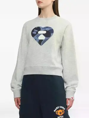 A BATHING APE Heart Print Top