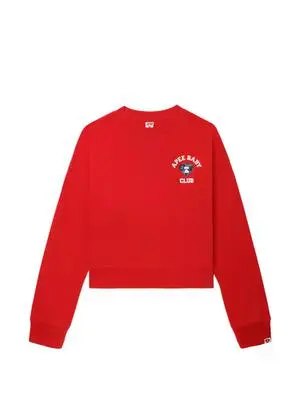A BATHING APE Appliqué Cropped Sweater