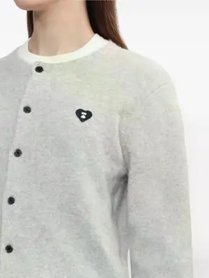 A BATHING APE Heart Motif Knitwear