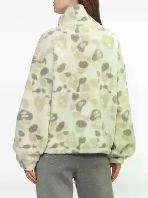 A BATHING APE Printed Zip-up Fleece Jacket