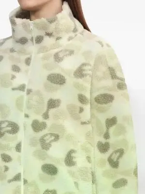 A BATHING APE Printed Zip-up Fleece Jacket