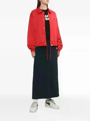 A BATHING APE Cropped Logo Sweatshirt - Black