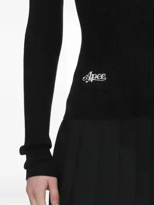 A BATHING APE Ribbed Hooded Knitwear