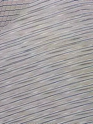 Issey Miyake Striped Draped Dress