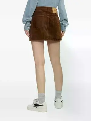 A BATHING APE Heart-motif Corduroy Mini Skirt