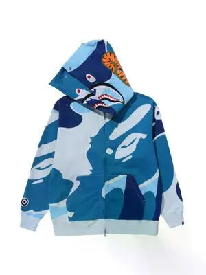A BATHING APE Camo Shark Hoodie