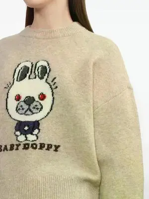 A BATHING APE Apee™ * Graphic Knitwear - Neutrals