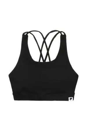 A BATHING APE Apee Criss-cross Sport Bras - Black