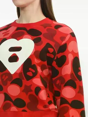 A BATHING APE Heart-print Sweater