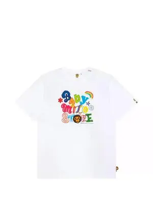 A BATHING APE Appliqué Graphic T-shirt - White