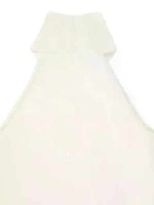 LISA YANG Leaya Knitted Sleeveless Vest - White